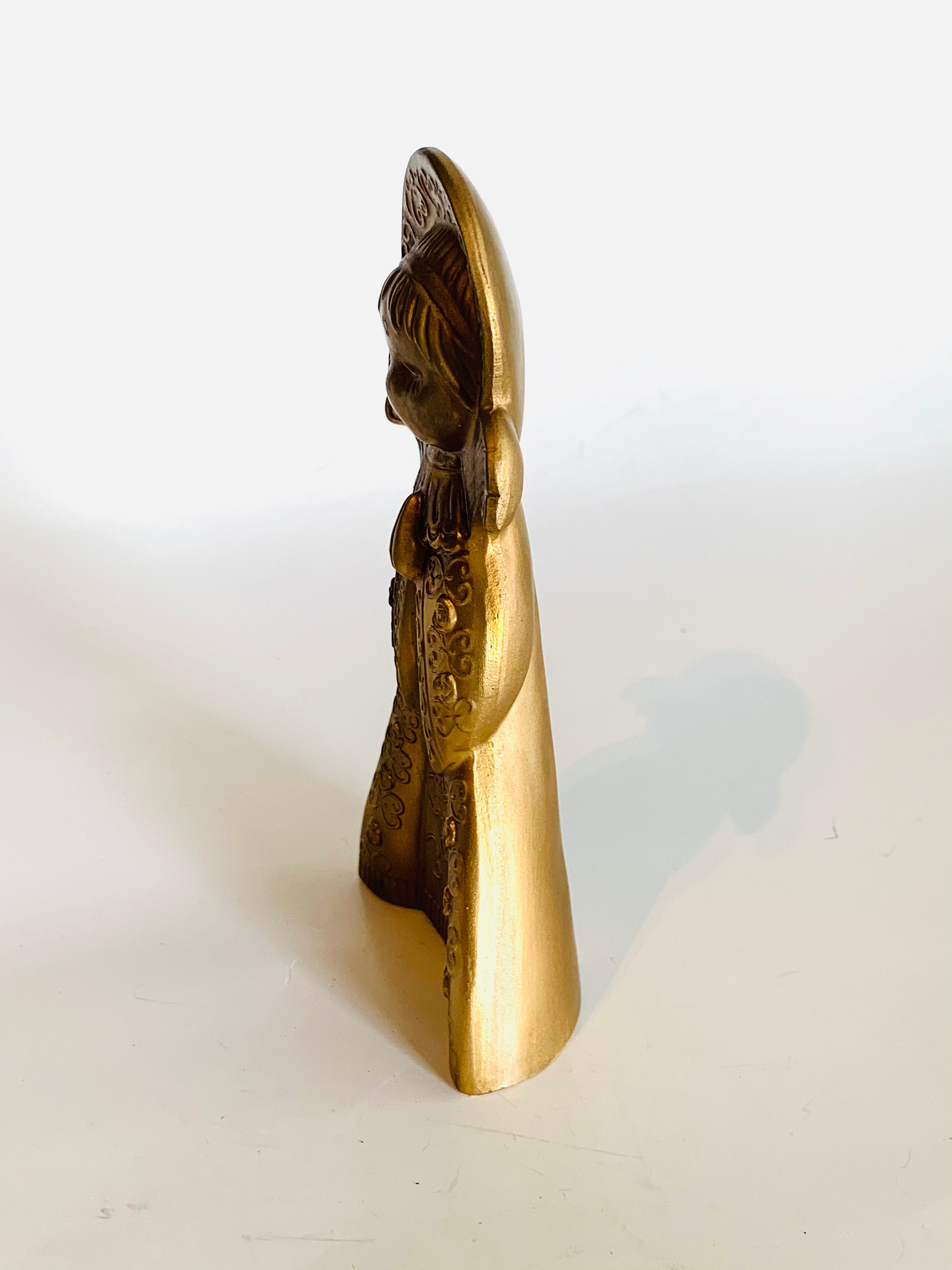 Vintage Angel Figurine in Gold Mid Century | Etsy