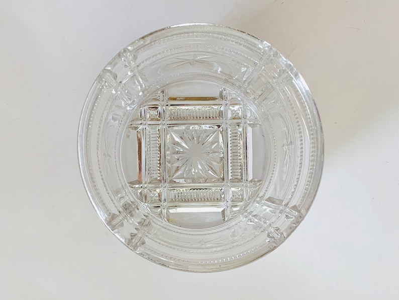 Antique George Duncan and Sons Pressed Glass Canister | Etsy