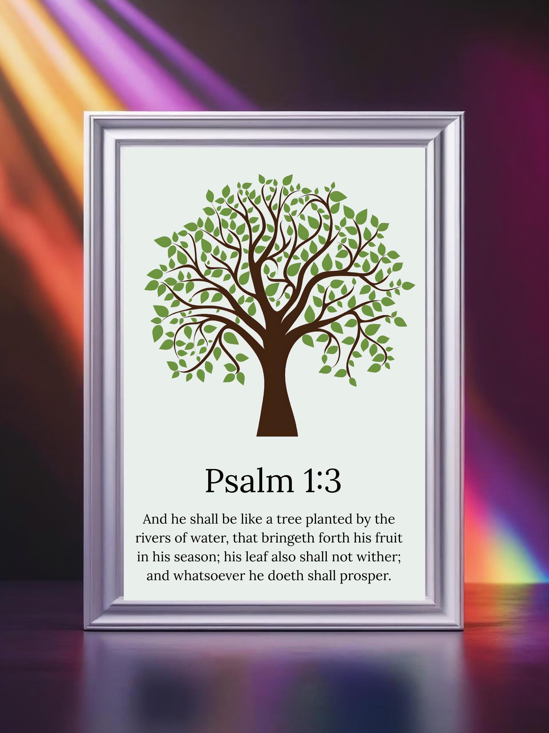 Tree of Life Poster, Psalm 1:3, Christian Poster, 20" X 30" - Etsy