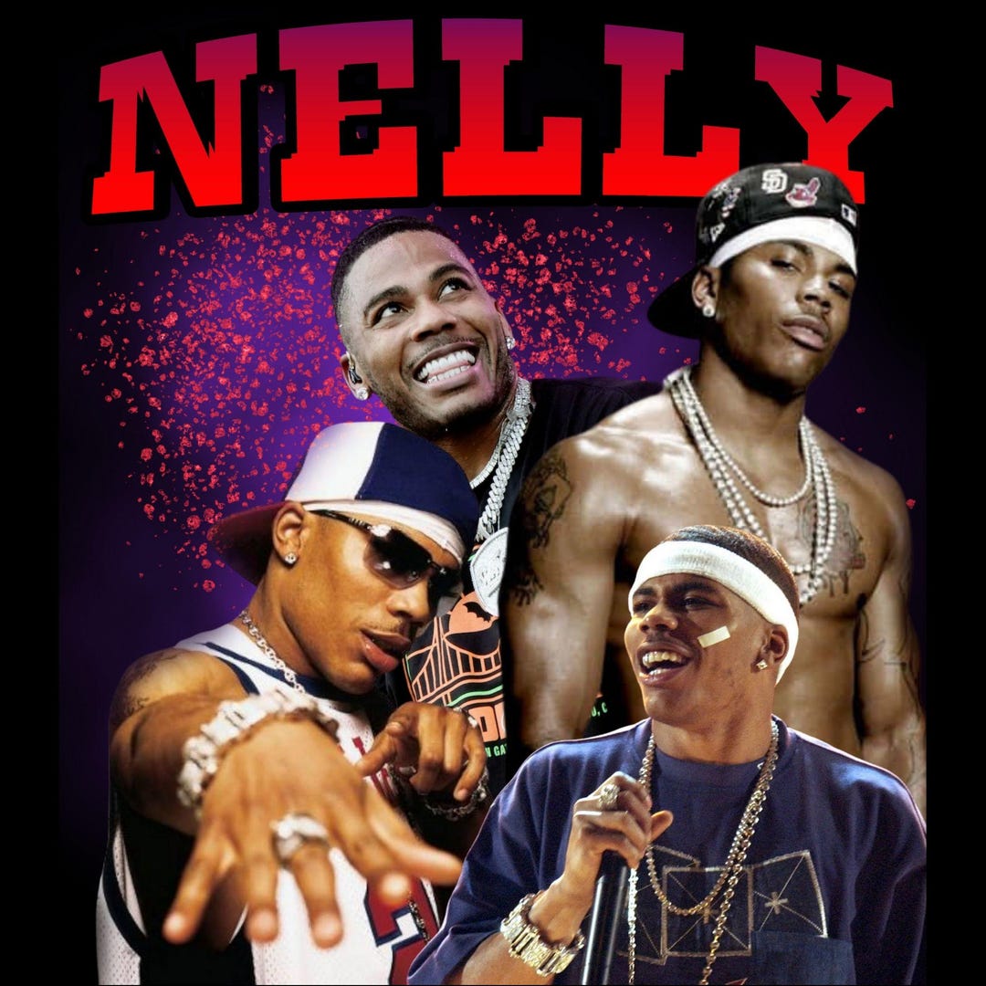 NELLY T Shirt Design. PNG Digital 4500x5100 Px. Football, Retro, 90s ...