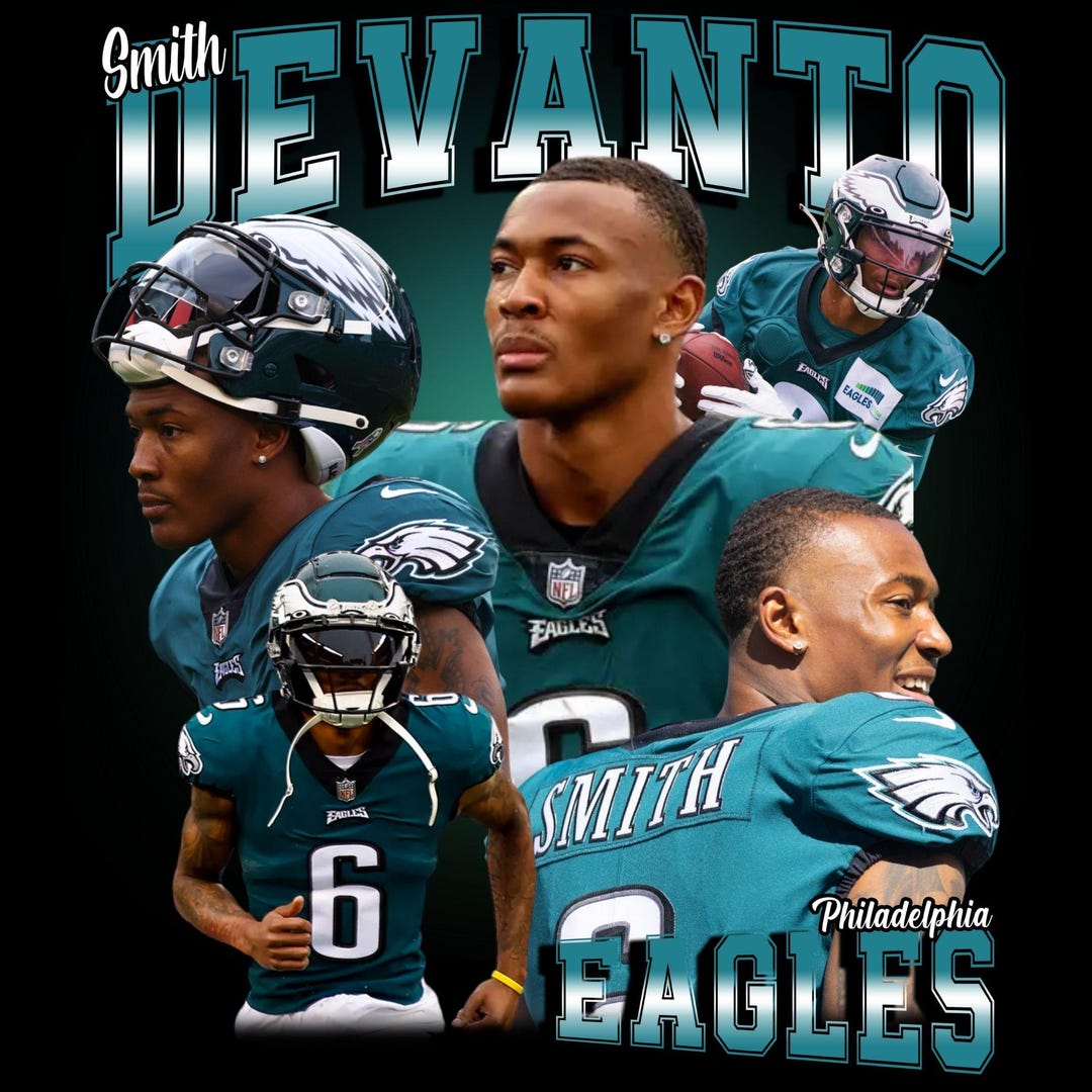 DEVONTA SMITH T Shirt Design. PNG Digital 4500x5100 Px. Football, Retro, 90s Vintage, Bootleg ...