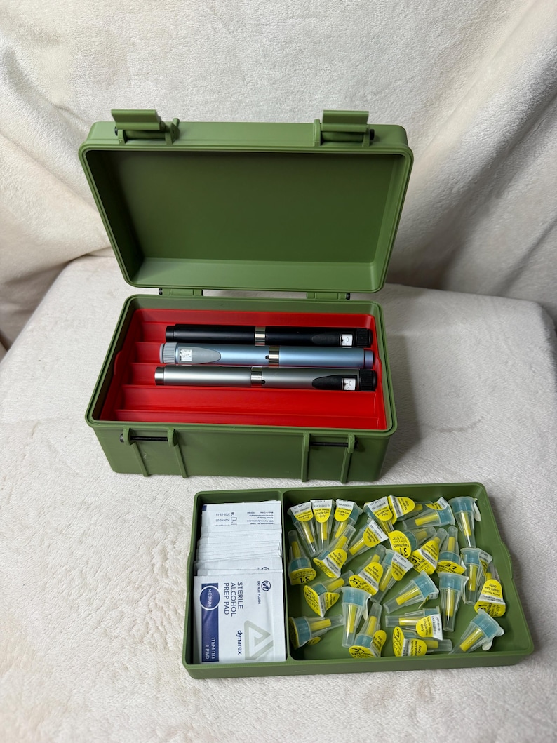 Peptide Pen Storage Case Premium - With Space for 10 Pens Plus Needles ...