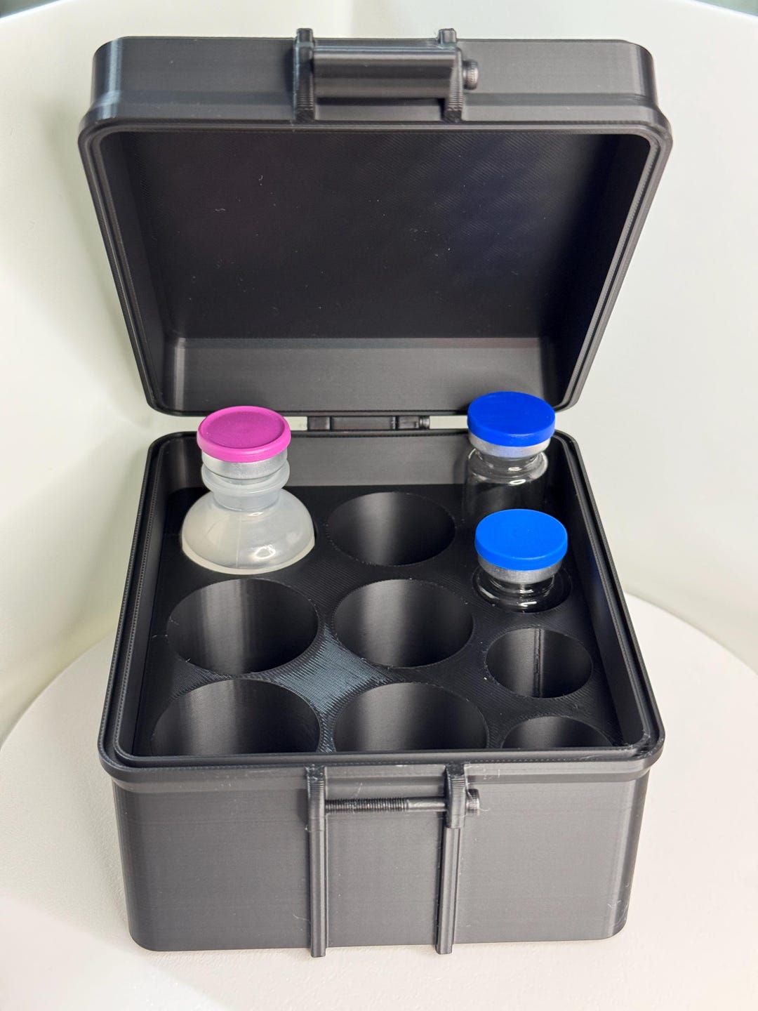 Mixed Vials Case Storage PREMIUM Box - (holds Multiple Sized Vials ...