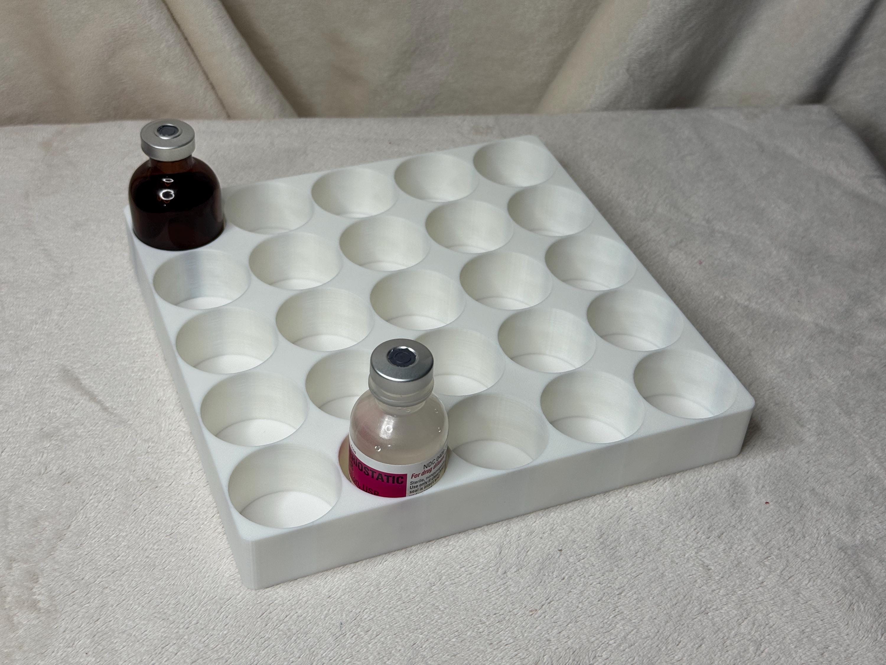 3D Printed Vial Storage Tray Case / Box - Multiple Options - Etsy