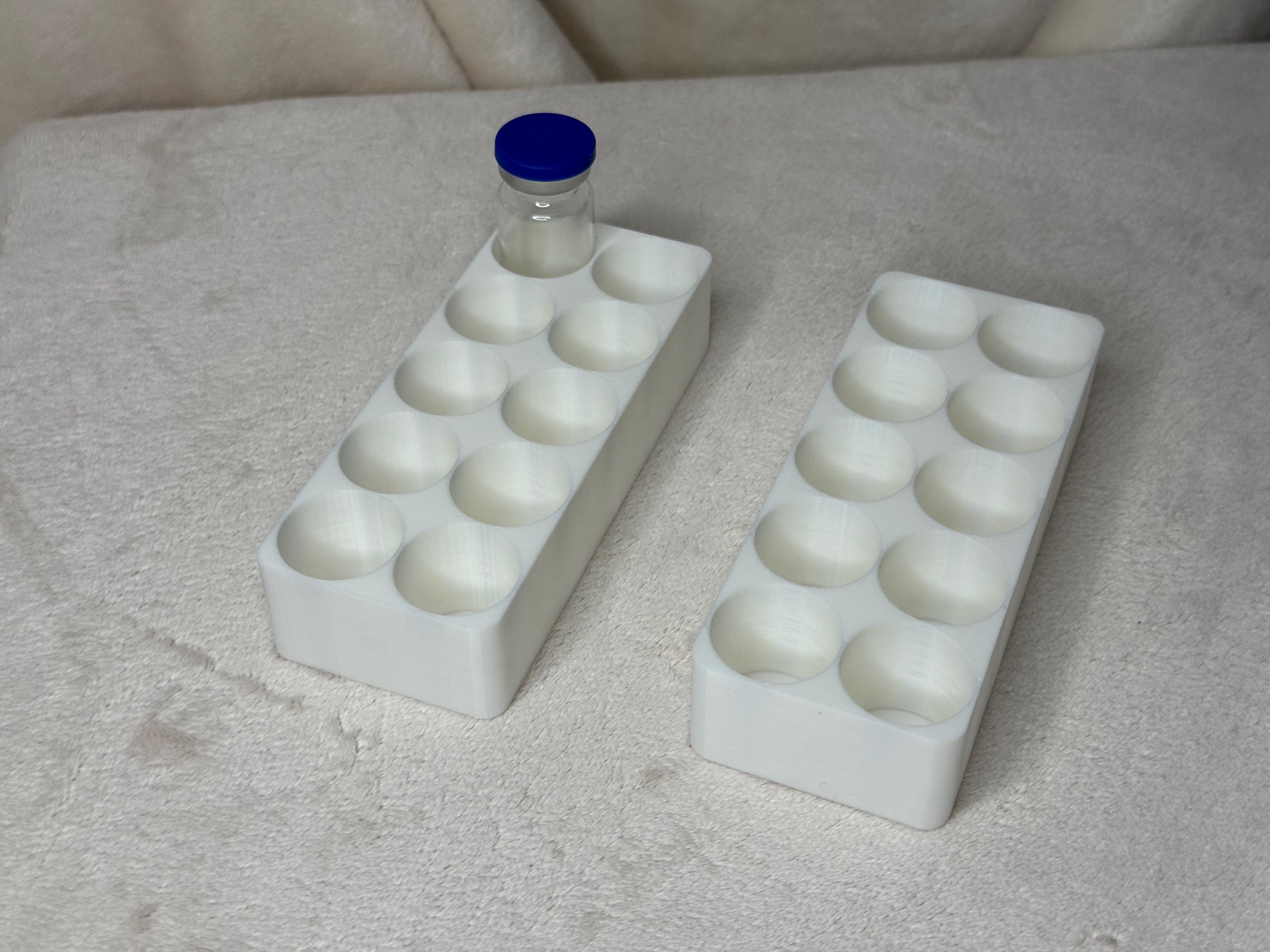 3D Printed Vial Storage Tray Case / Box - Multiple Options - Etsy