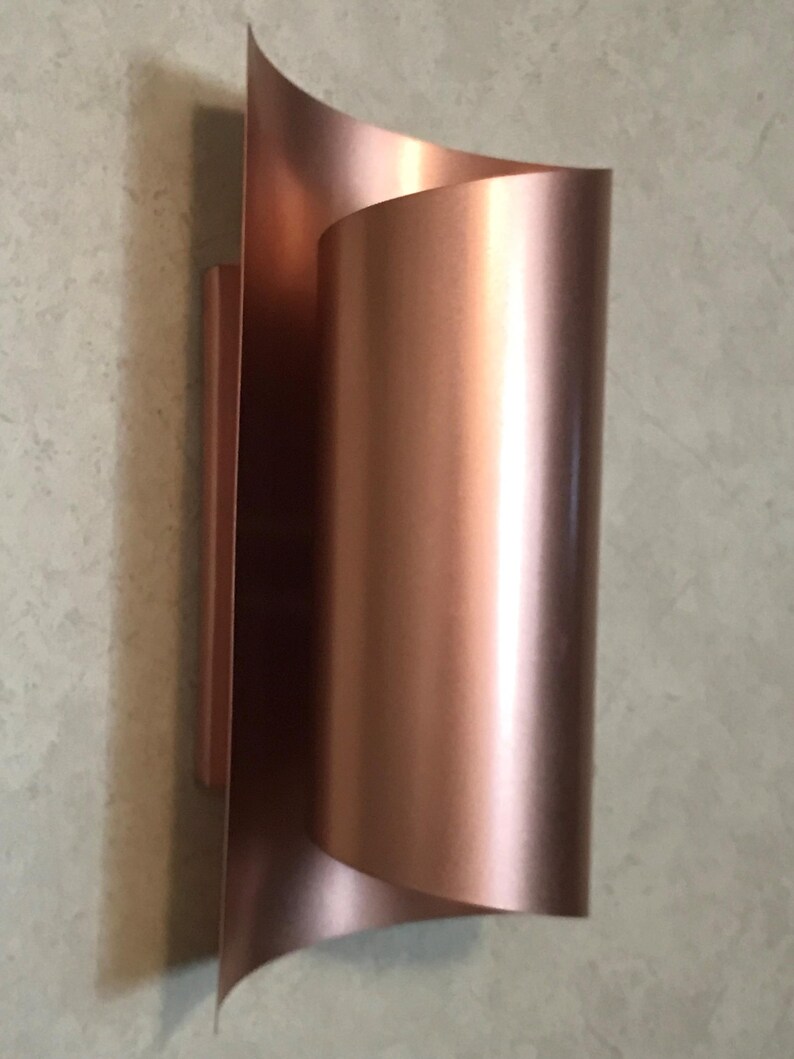 Made in US, Handcrafted Copper Scroll Sconce. up and Down Lighting. Can ...