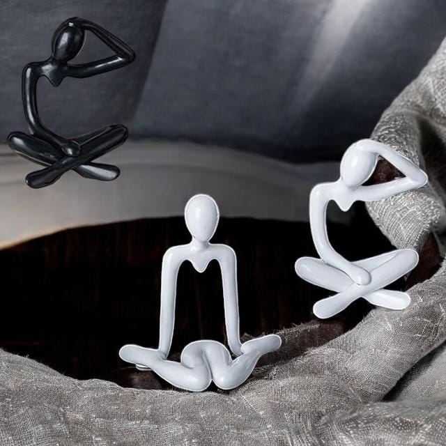 Abstract Thinker Statues Mini Character Figurines, Home and Office ...