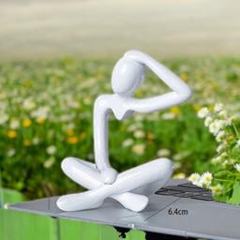 Abstract Thinker Statues Mini Character Figurines, Home and Office ...