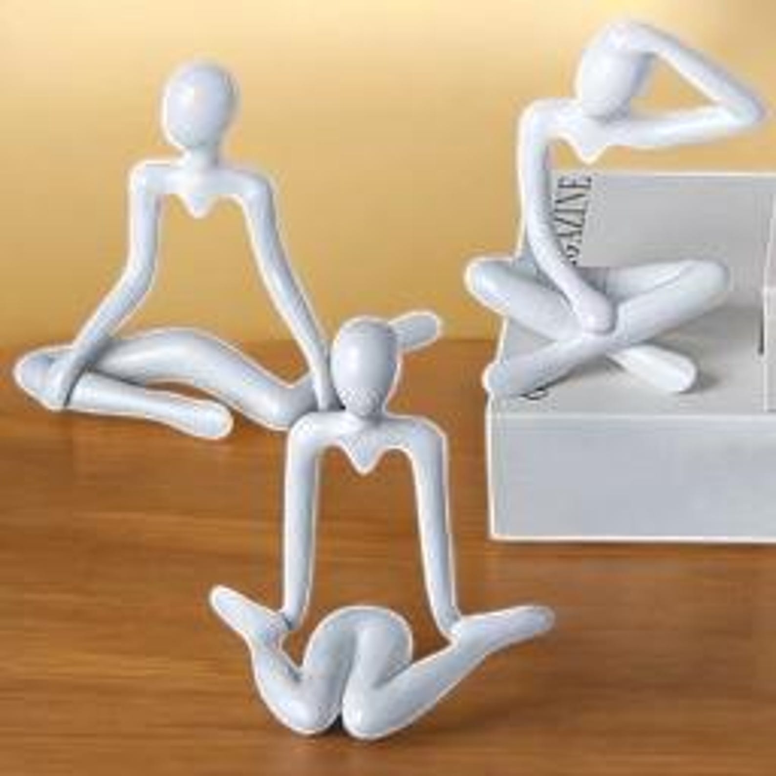 Abstract Thinker Statues Mini Character Figurines, Home and Office ...
