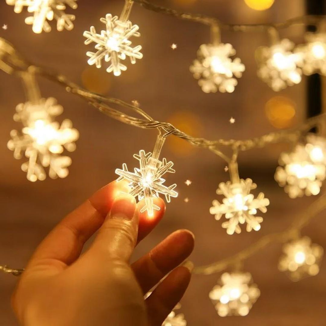 Snowflake and Starry Lighting - LED String Lights - Remote Control ...
