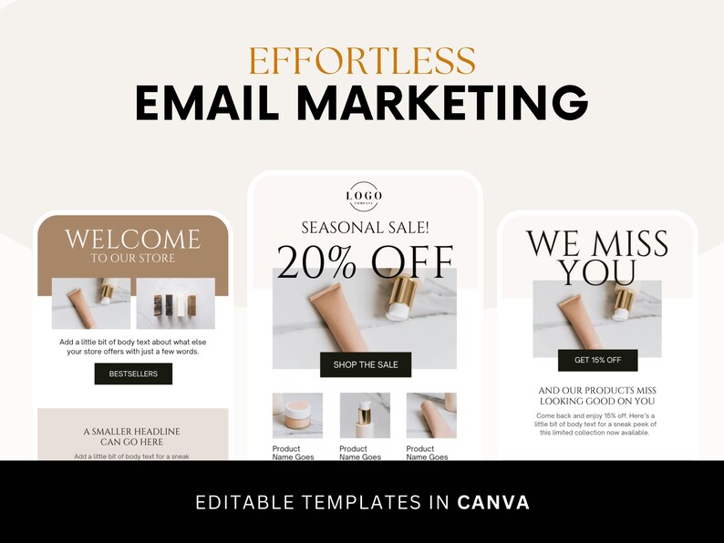 Email Marketing Campaign Templates & Newsletter Design Set | 5 Editable ...