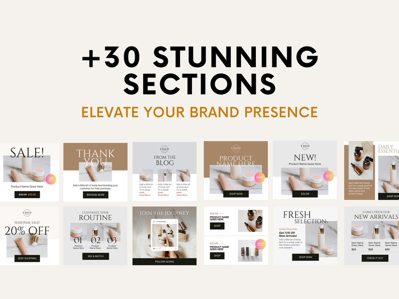 Professional Email Marketing Kit - Canva Template Set With 5 Full ...