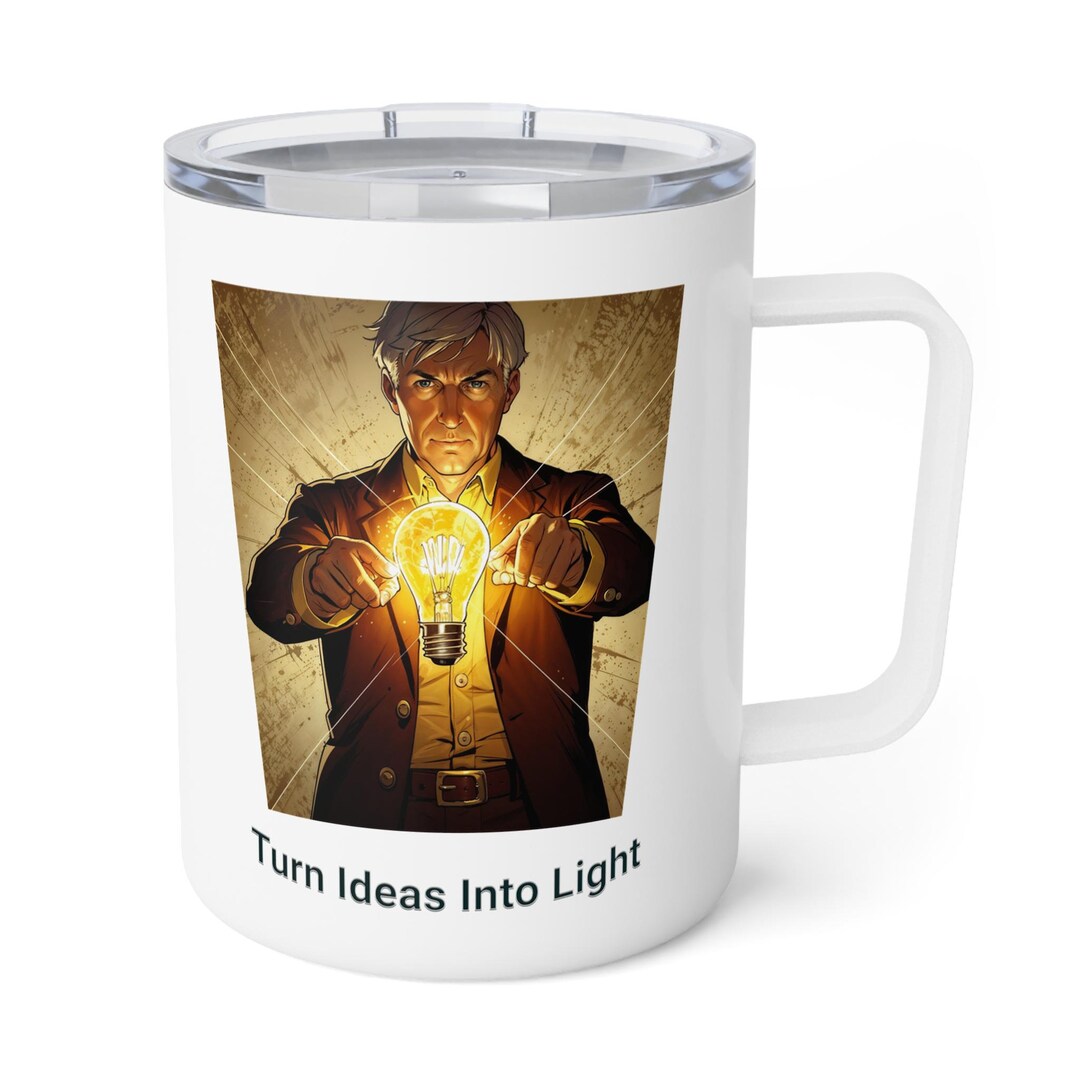 Vintage Thomas Edison Light Bulb Coffee Mug, Unique Geek Gift With ...