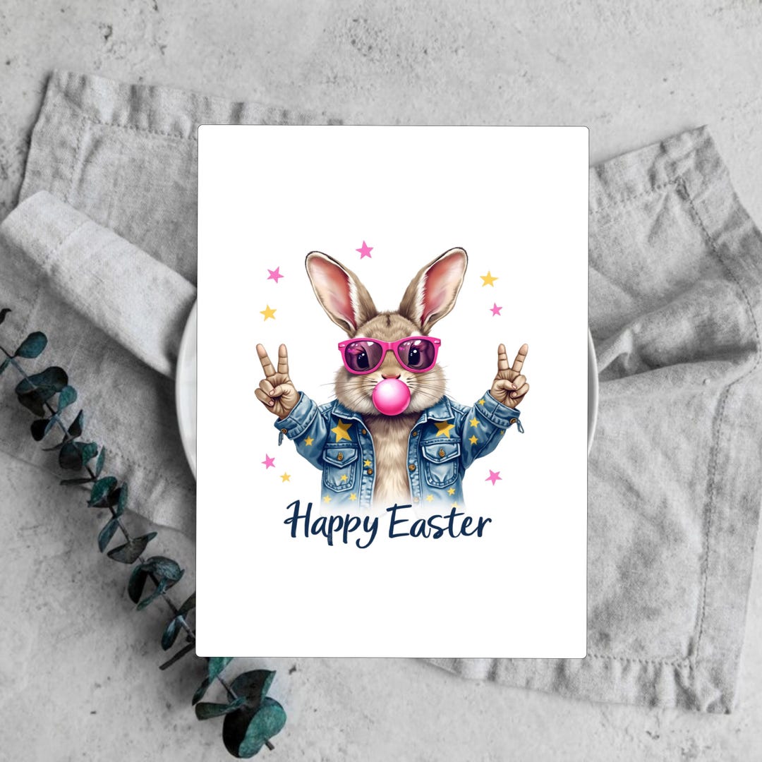 Happy Bunny Easter Card | Funny Easter Card | Easter Card for Husband ...