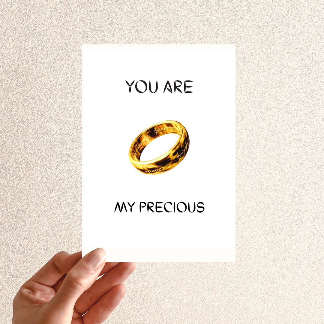 You're My Precious | Funny Birthday Card | Ring Valentine's Day Card ...