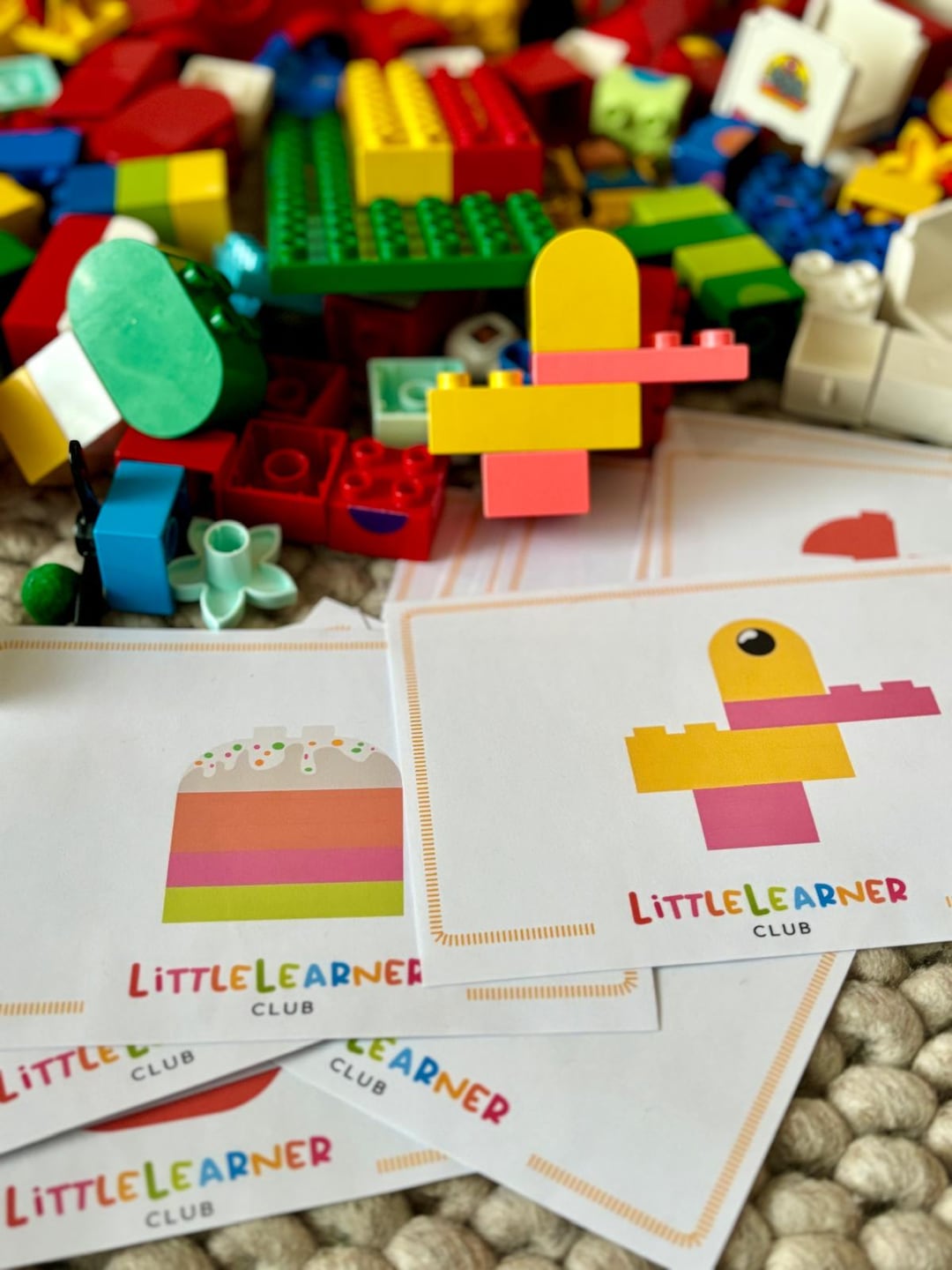 Colorful Duplo Start Building Cards, Build Duplo, 15 Shapes With ...