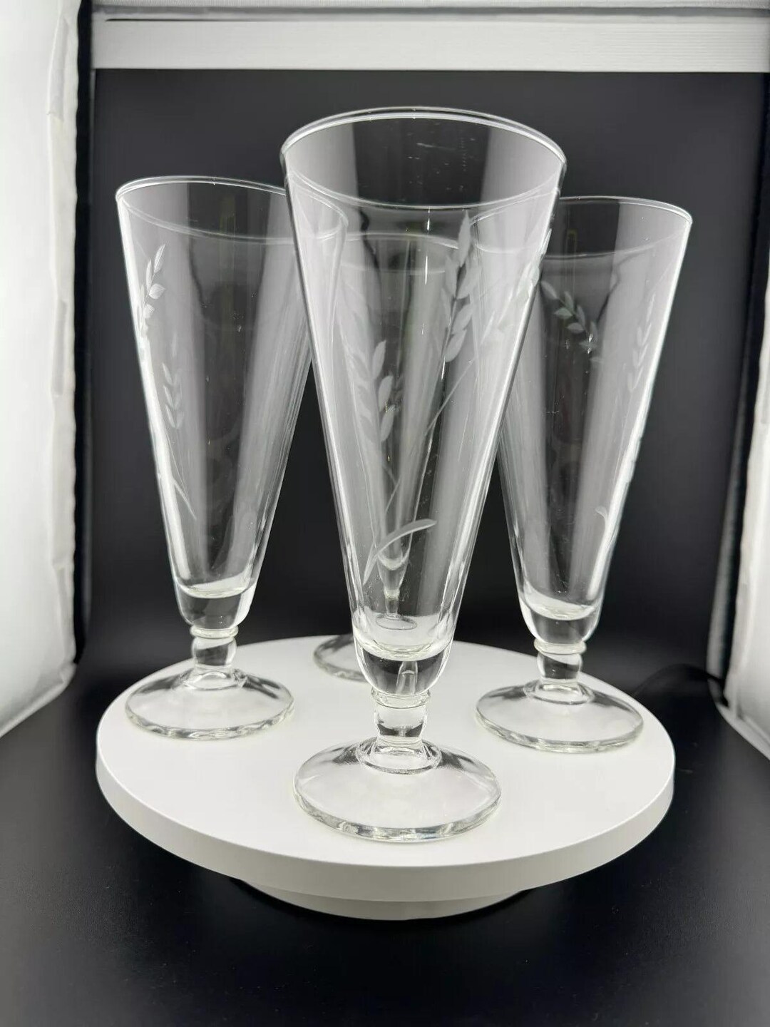 Princess House Heritage Pilsner Glasses - Etsy
