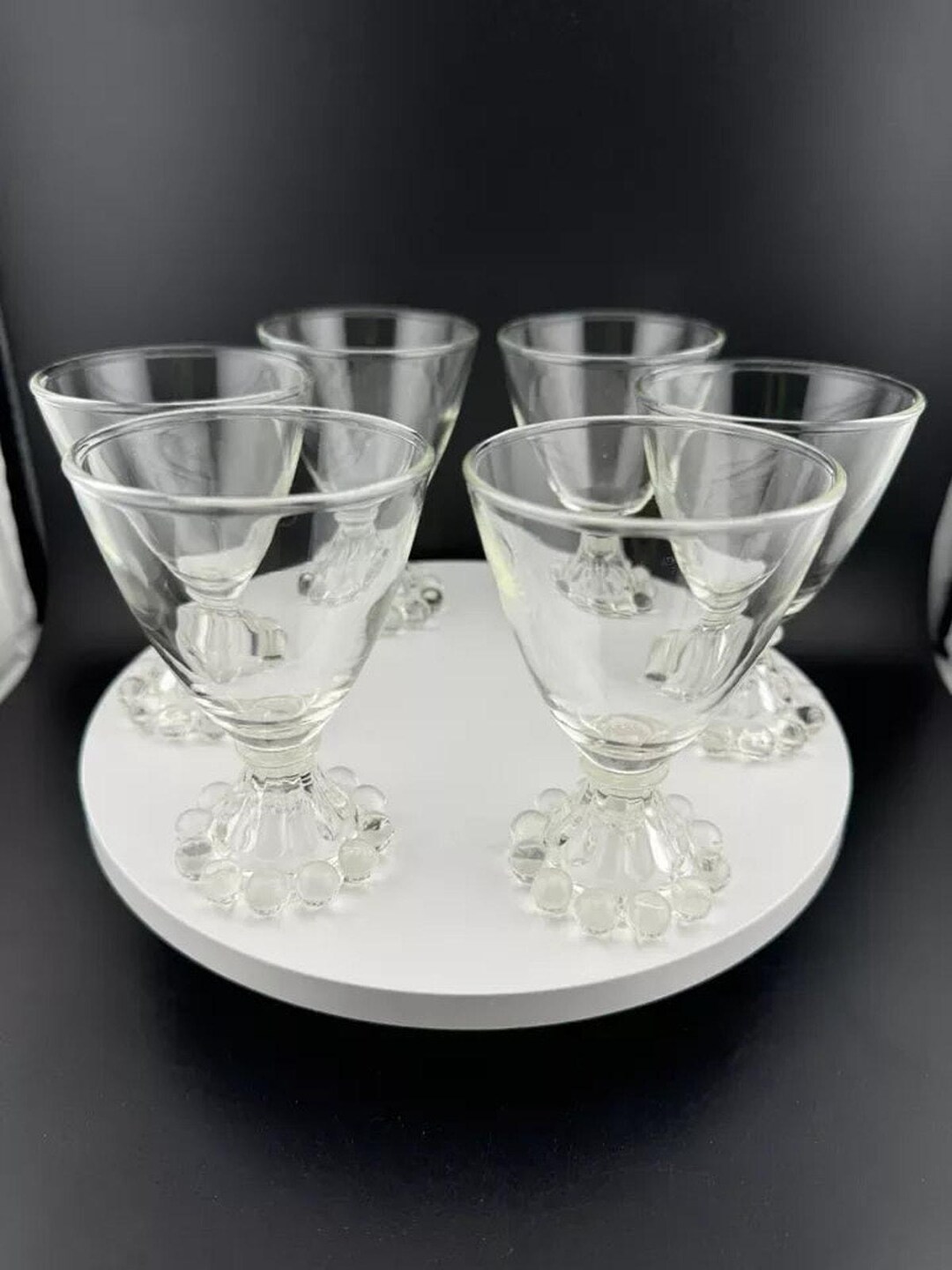 Vintage Anchor Hocking Boopie Pattern Glassware - Set of 6 - Etsy