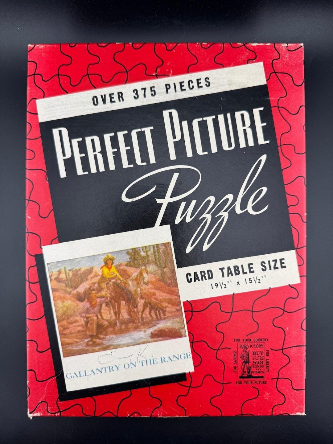 Vintage Perfect Picture Puzzle - Gallantry on the Range - Etsy