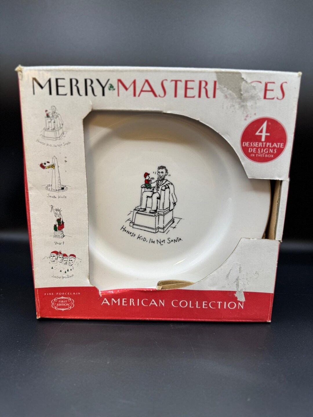 Merry Masterpieces Dessert Plates, American Collection, NIB - Etsy