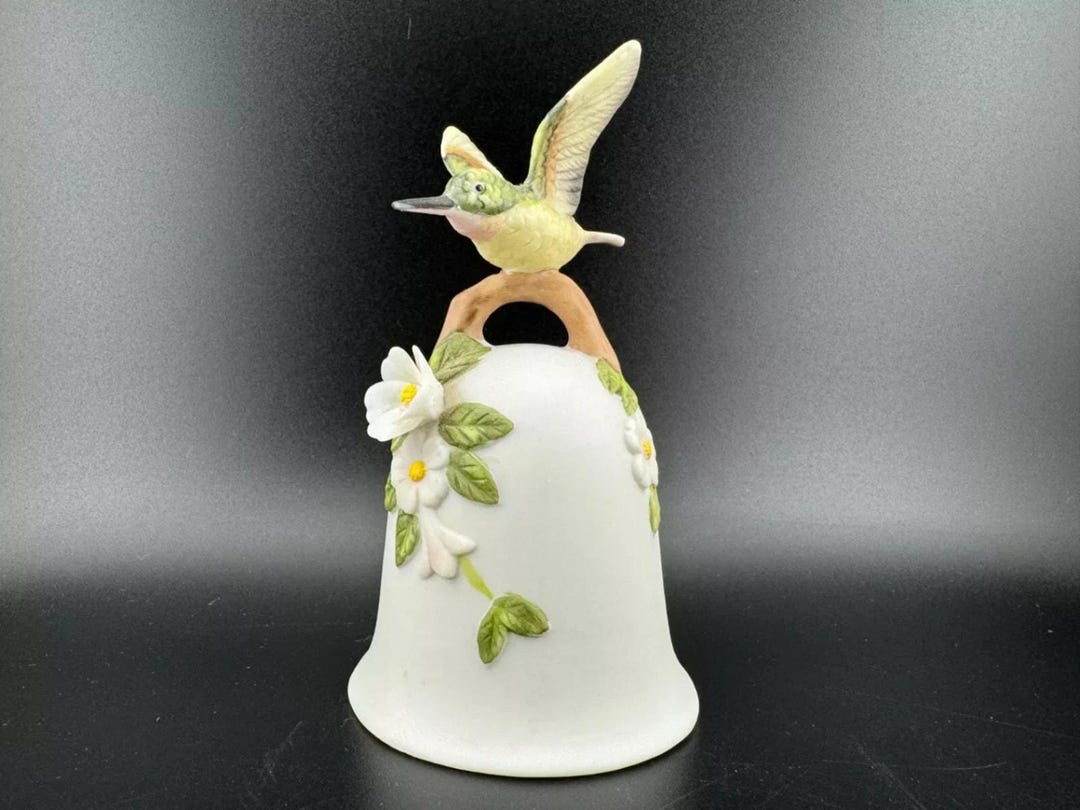 Enesco Porcelain Hummingbird Bell - Etsy