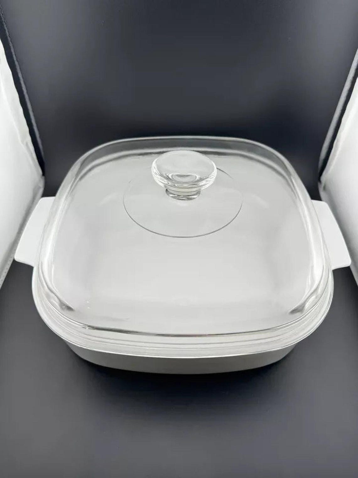 Vintage Corningware MW-A-10 Microwave Browning Dish With Lid - Etsy