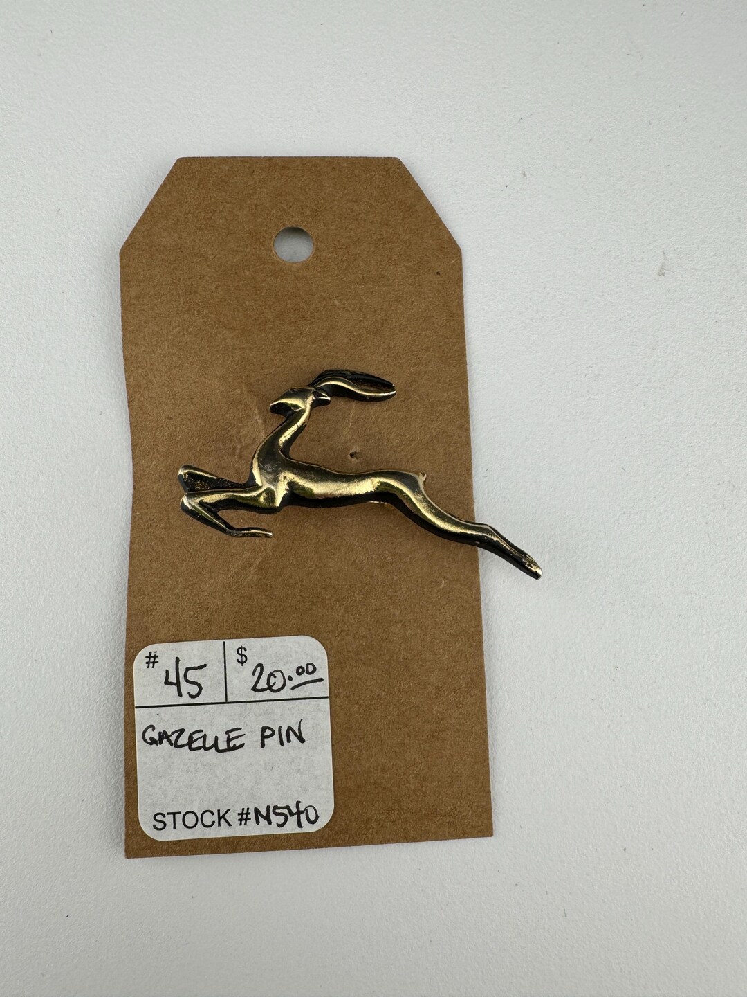 Vintage Gold Gazelle Pin - Etsy
