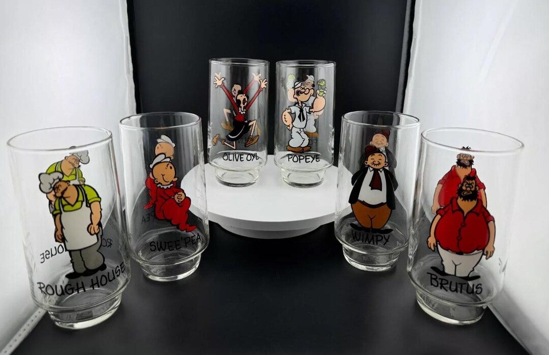 POPEYE 1975 Coca Cola Kollect A Set Series King Features Glasses - Etsy