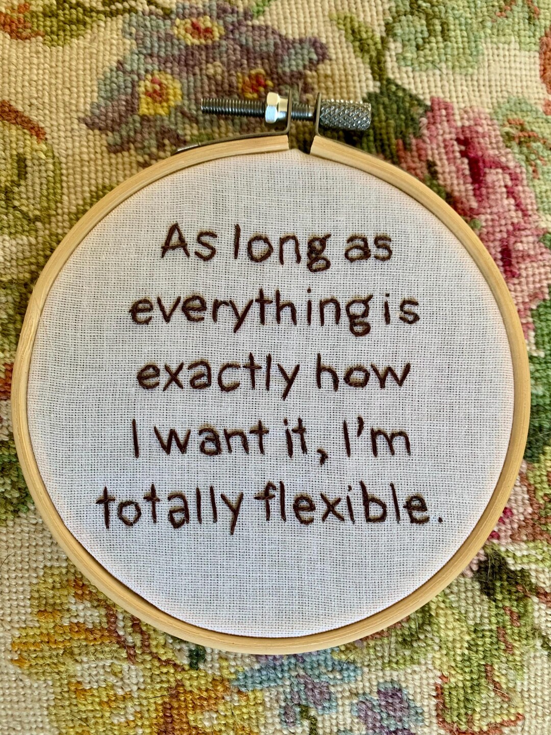 Totally Flexible - Hand Embroidery Hoop / Made to Order - Etsy