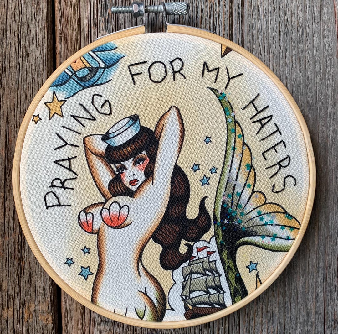 Praying for My Haters - Hand Embroidery Hoop Art - Etsy