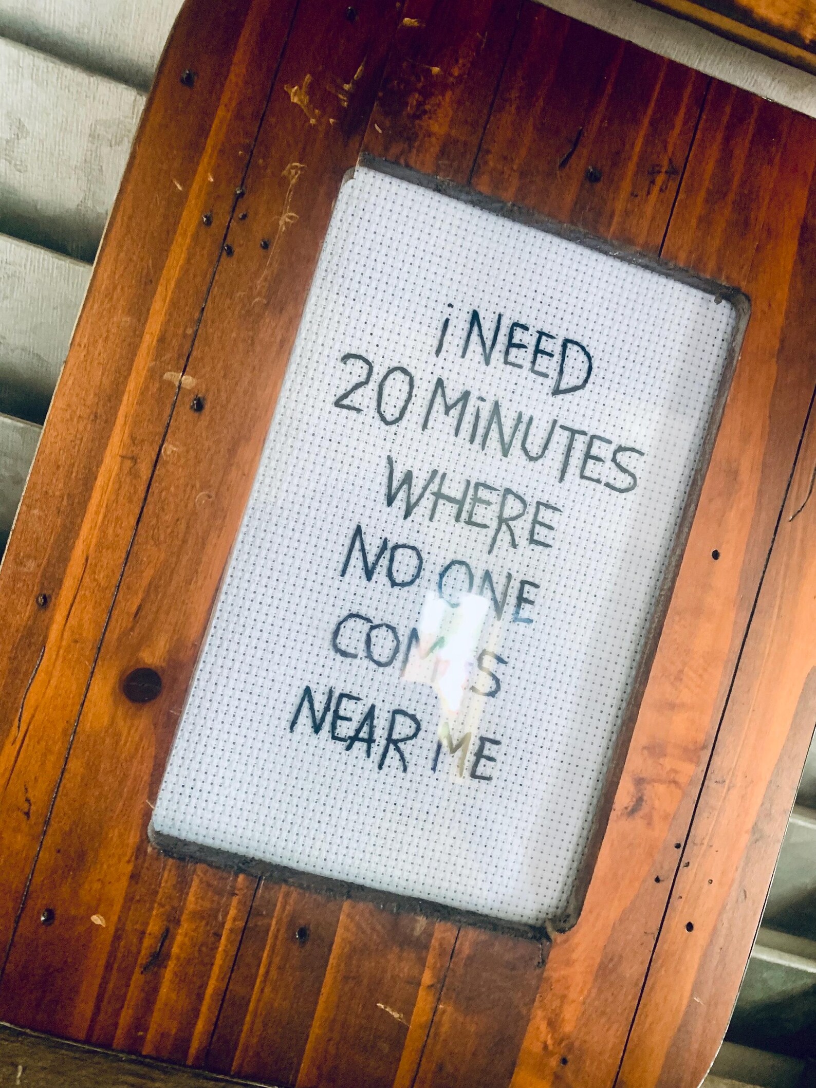 MADE TO ORDER - I Need 20 Minutes - Hand Embroidery 4x6 Ready to Frame ...