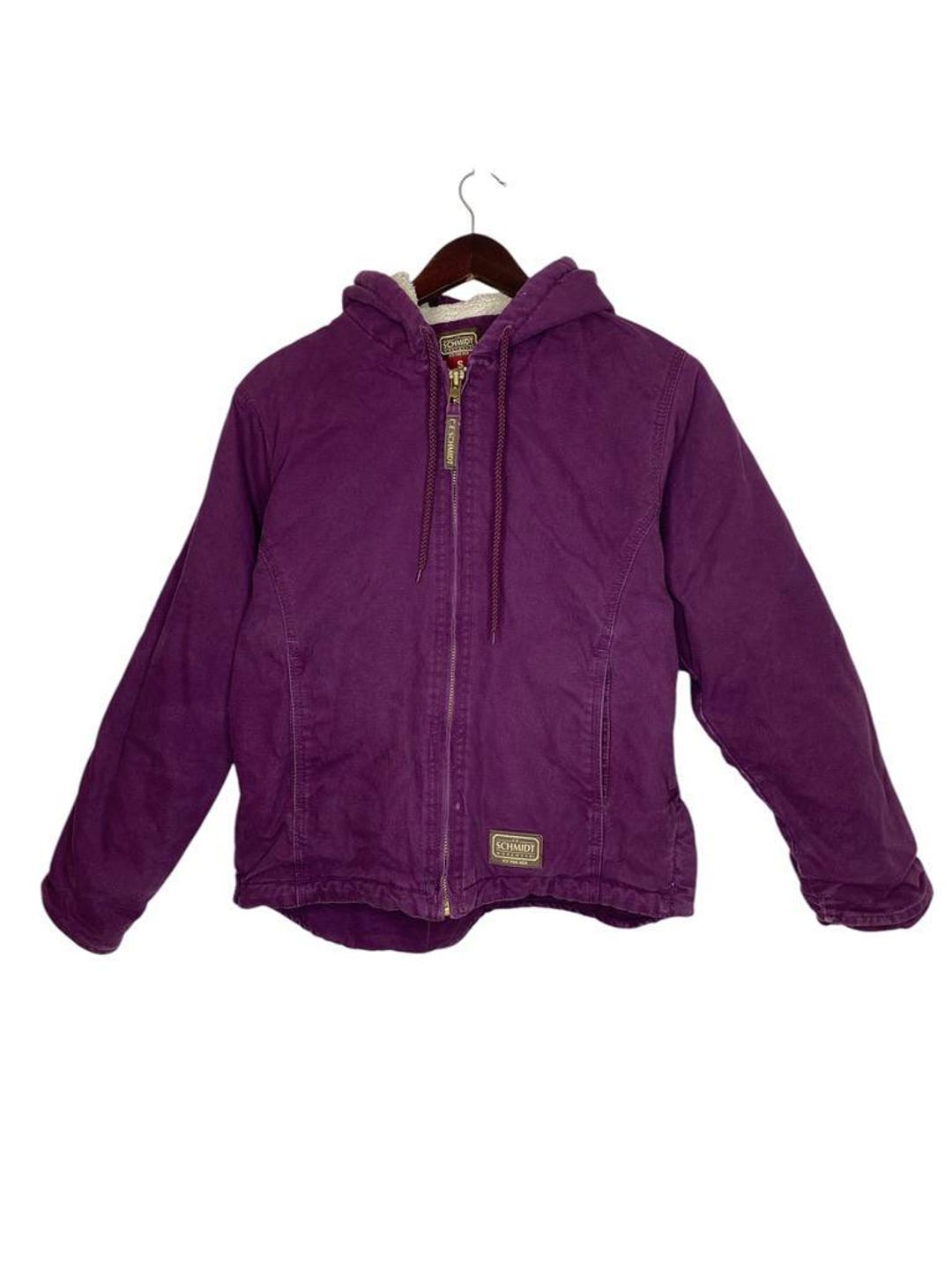 Schmidt Workwear Purple Work Jacket With Sherpa Lining Size Women's ...
