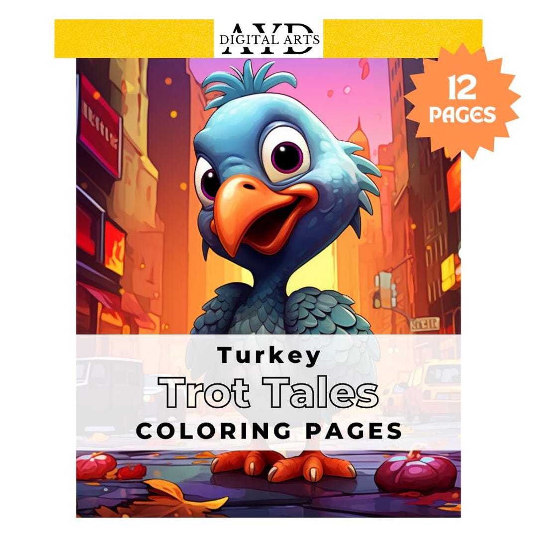 Turkey Trot Tales Coloring Pages, Coloring Book, Turkey Coloring Pages ...