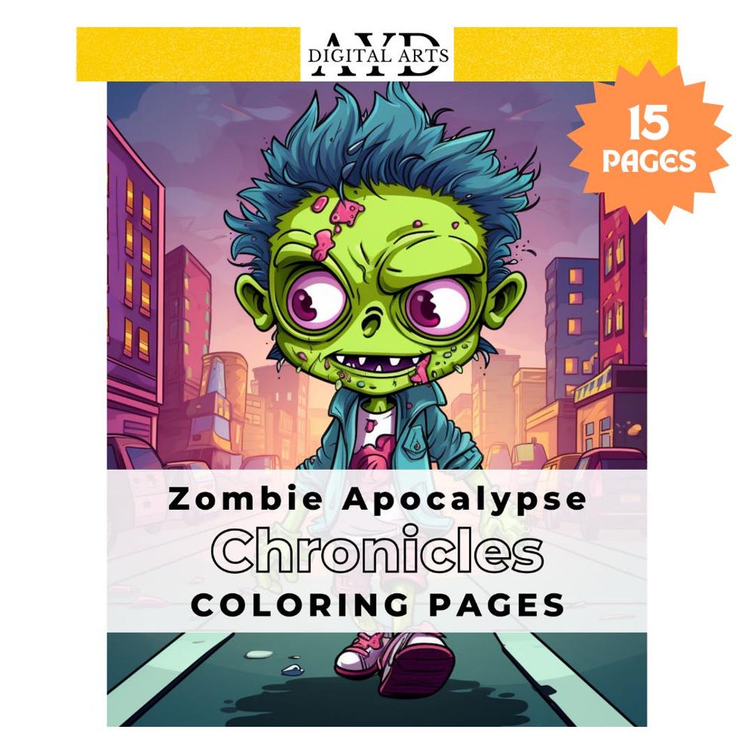 Zombie Apocalypse Chronicles Coloring Pages, Coloring Pages, Zombie ...