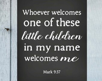 Mark 9 37 | Etsy