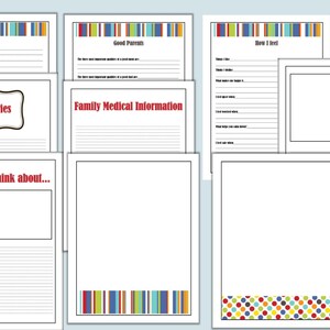 My Life Story All About Me Children's Memory Scrapbook Book Printable ...