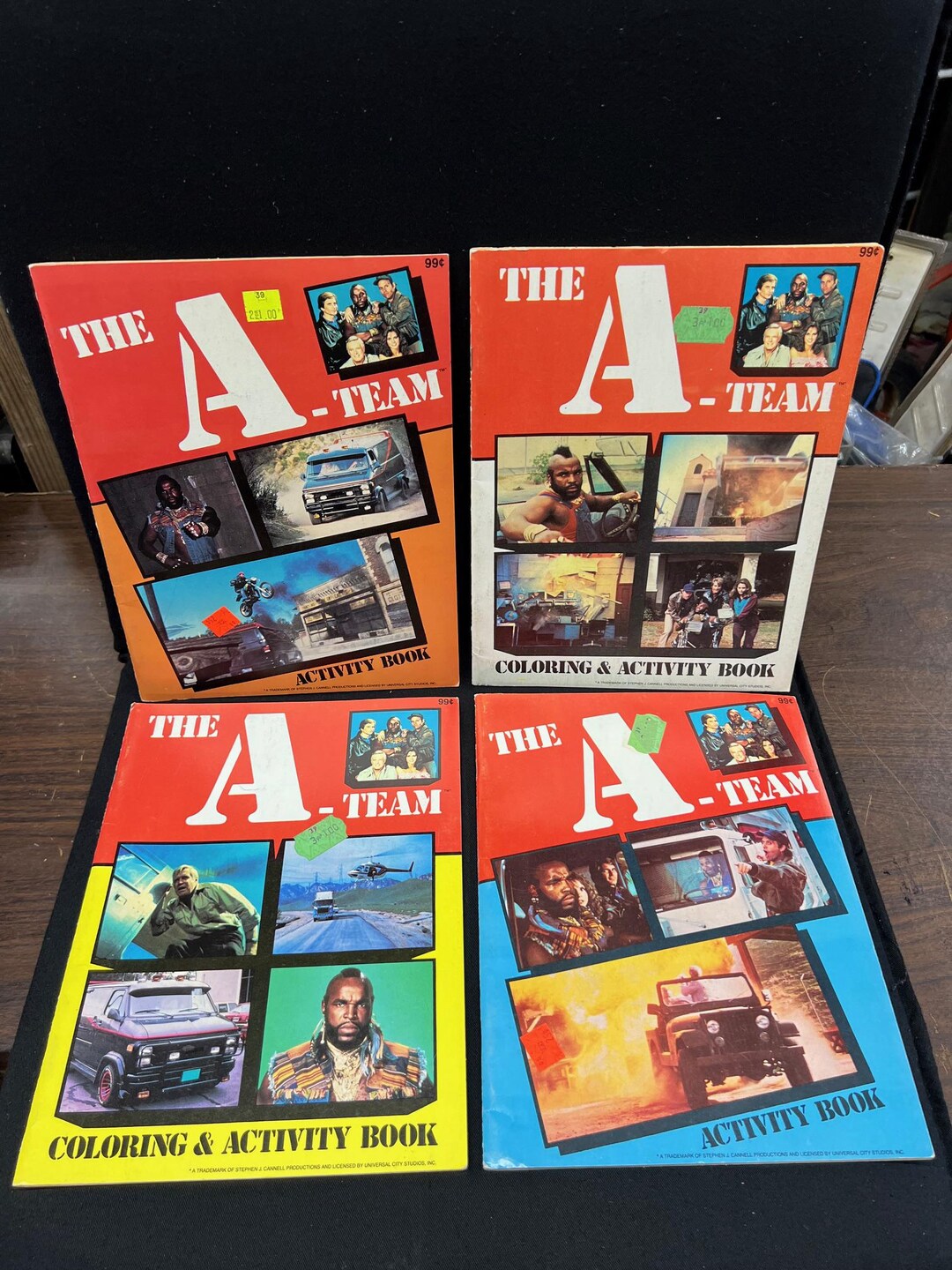 The A-team Coloring and Activity Books, Set of 4 - Etsy