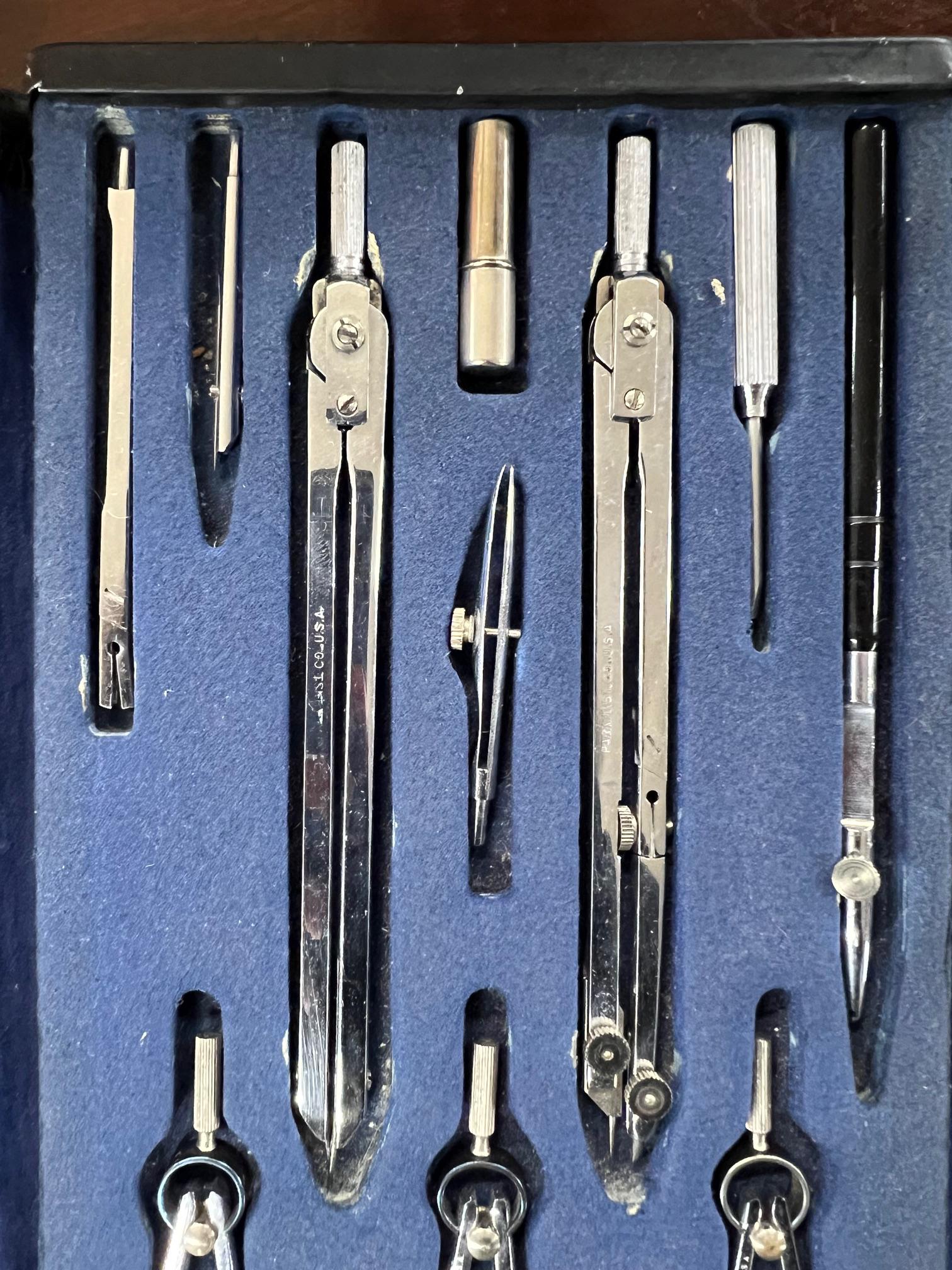 Vintage Architect Drafting Tools Set Park Instrument Co. No. 700 - Etsy