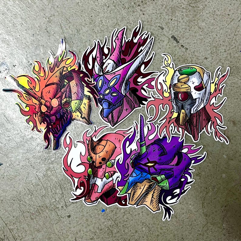 Neon Genesis Evangelion Stickers - Etsy