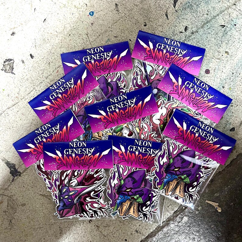 Neon Genesis Evangelion Stickers - Etsy