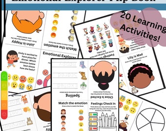 Emotional Explorer Flipbook -toddler Emotions -learn Emotions -kid ...