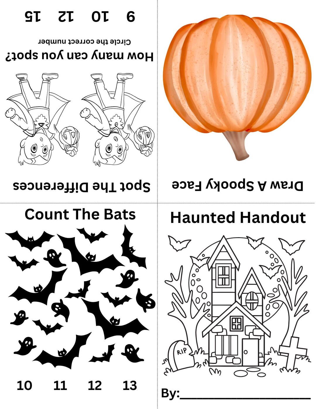 Haunted Halloween Handout Trick or Treat Candy Alternative Halloween ...