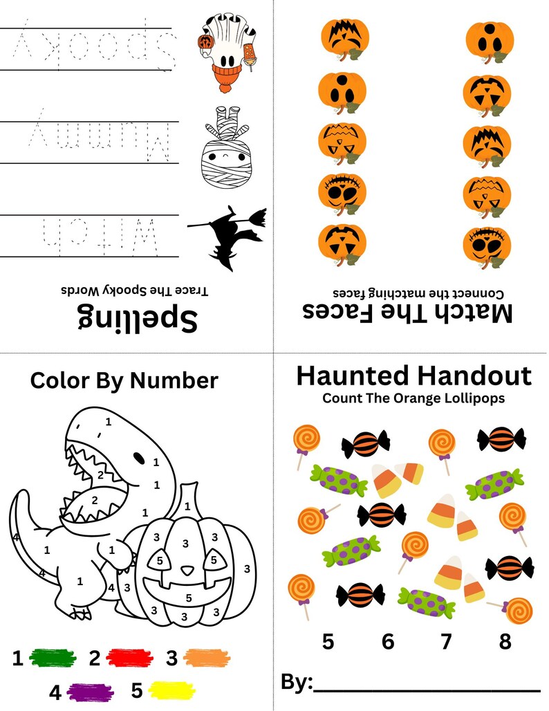 Haunted Halloween Handout Trick or Treat Candy Alternative Halloween ...