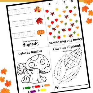 Fall Fun Flipbook - Etsy
