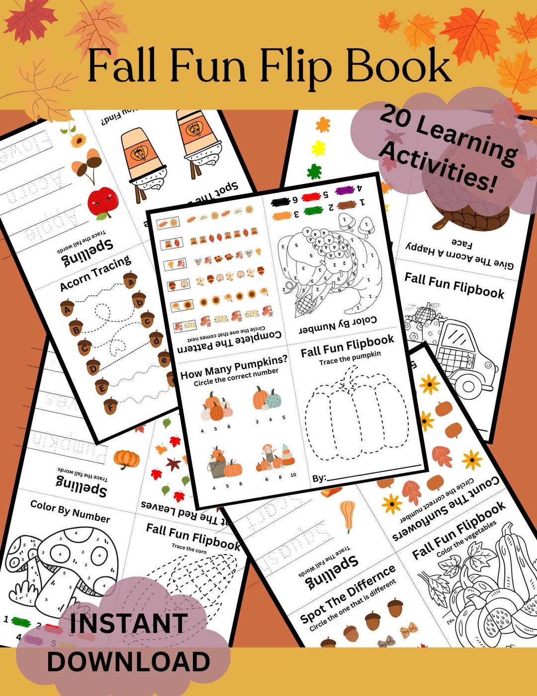 Fall Fun Flipbook - Etsy