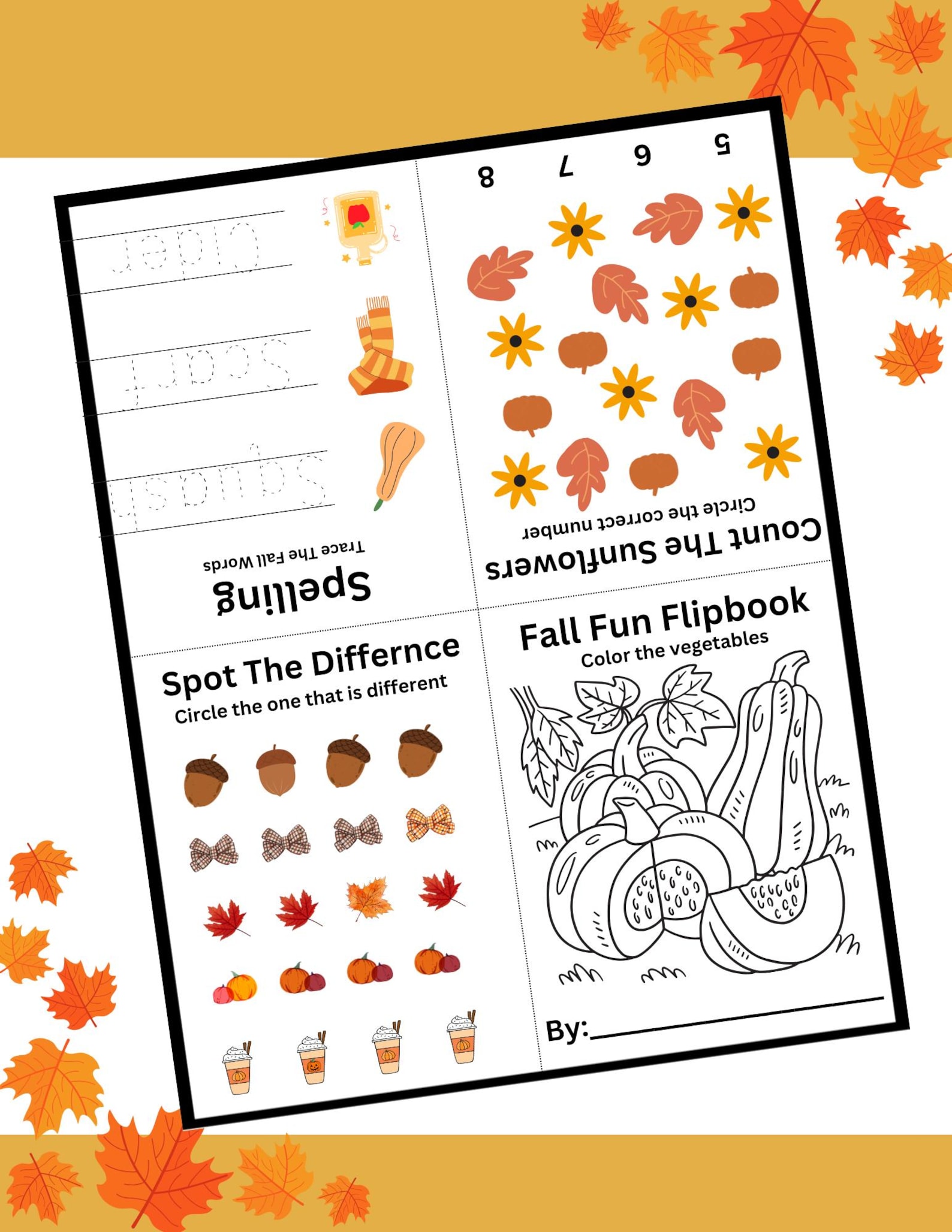 Fall Fun Flipbook - Etsy