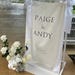 SATIN SILK WEDDING Sign, Personalised Wedding Welcome Sign, Fabric Sign ...