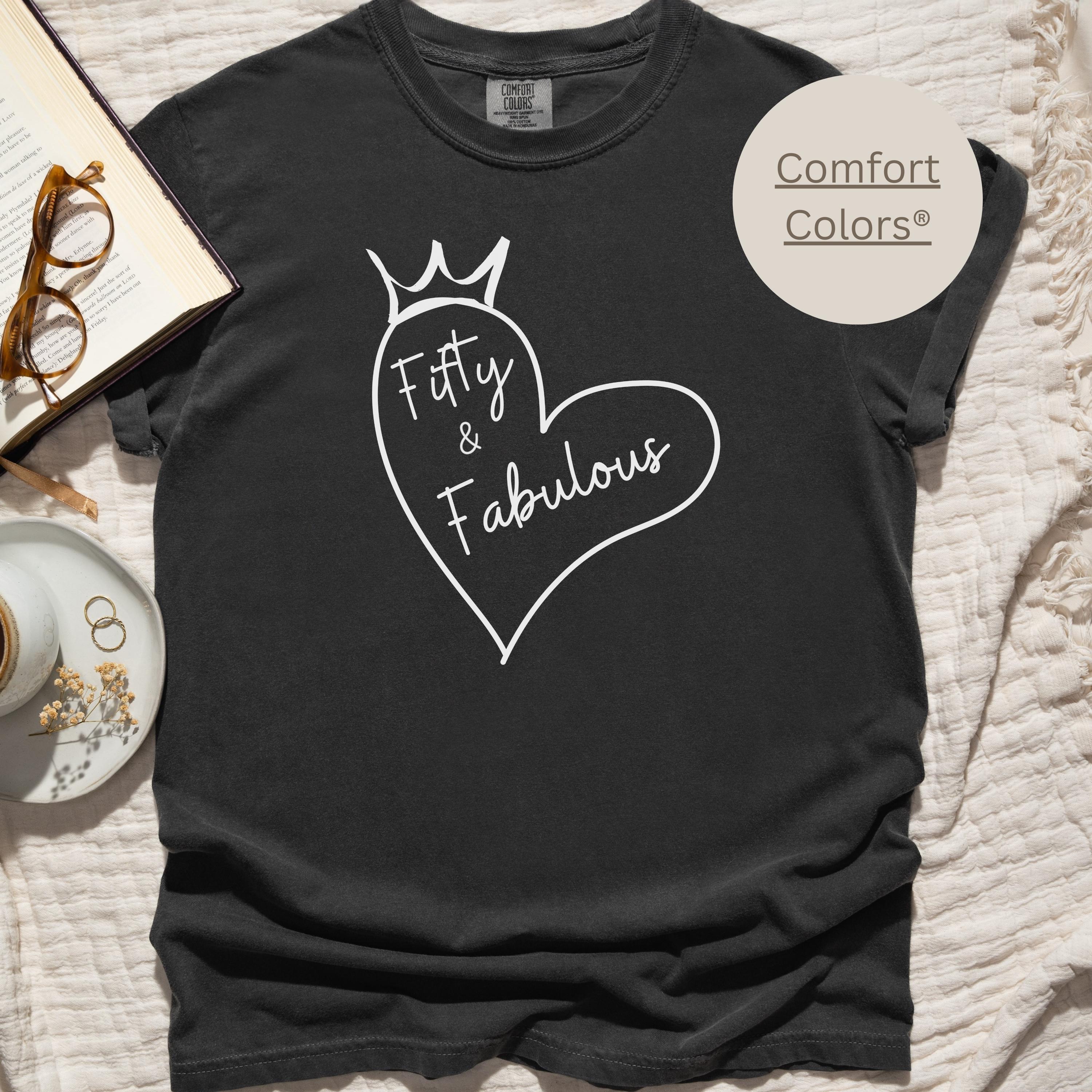 50 and Fabulous Shirt, 50th Birthday Women Shirt, 50th Birthday Party ...