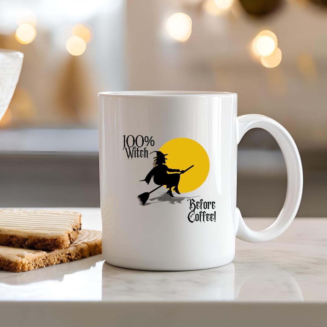 Witch Before Coffee Mug, Halloween Gift, 11oz 15oz Ceramic Cup - Etsy