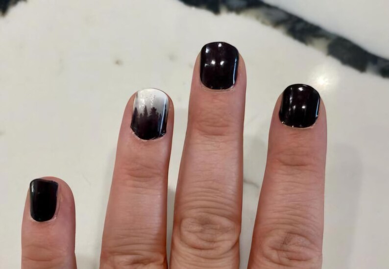 Midnight Class Semi-cured Nail Wrap - Etsy